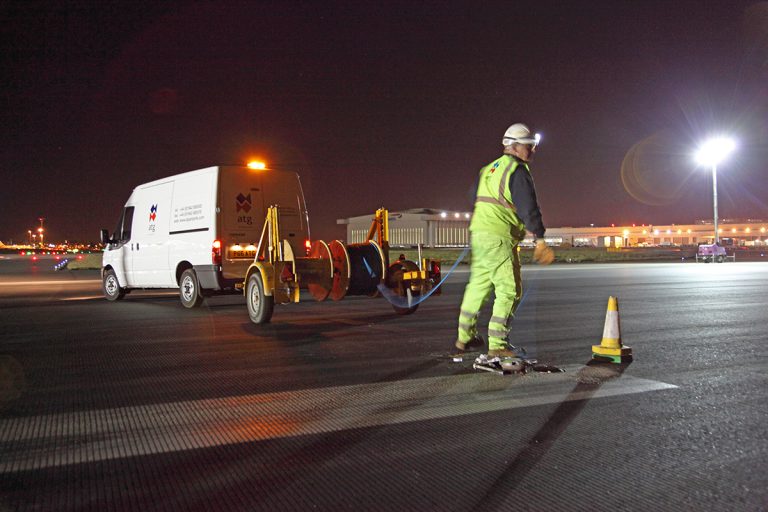 LED Runway Lighting Installation Heathrow Airport | ATG Airports