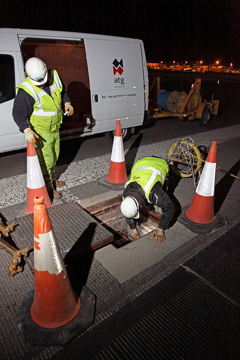 LED Runway Lighting Installation Heathrow Airport | ATG Airports