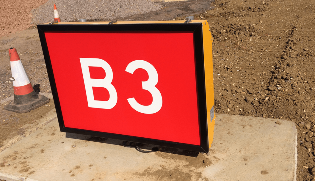 Luton-Airport-taxiway-project-sign-installation - atg airports limited