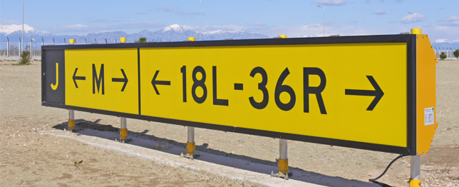 IR858I - Airfield Guidance Sign | Taxiway Guidance Signs | ATG Airports
